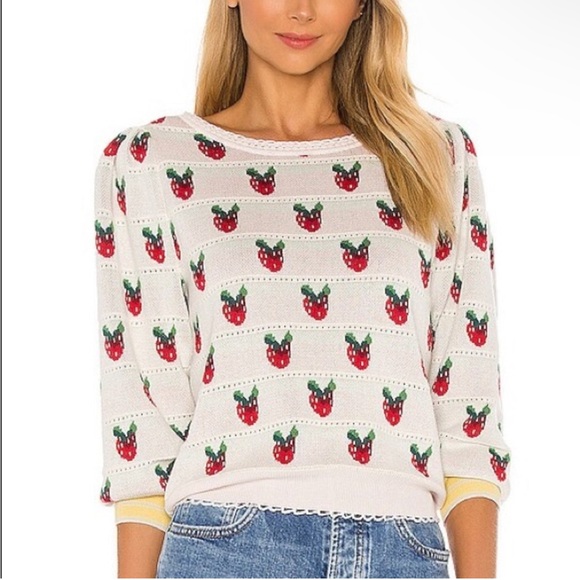 LoveShackFancy | Sweaters | Loveshackfancy Isha Strawberry Fields Top Sweater Great Condition ...